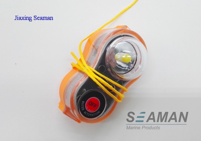 Water activate lifejacket light