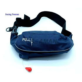 Inflatable waist bag life jacket